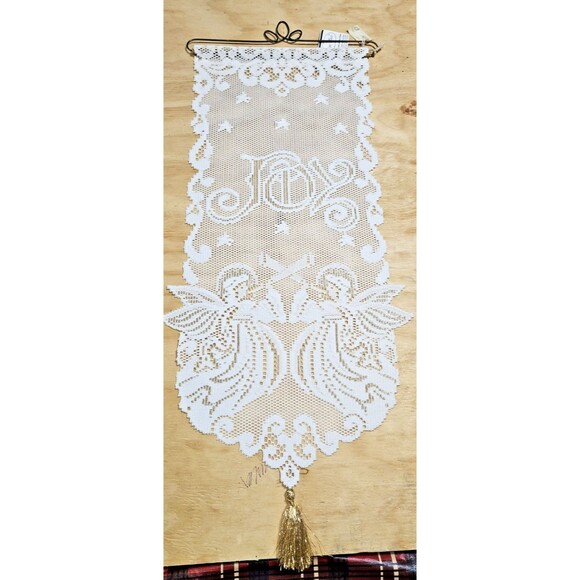 Heritage Lace | Holiday | Heritage Lace Wall Hanging Joy Angels Scene ...